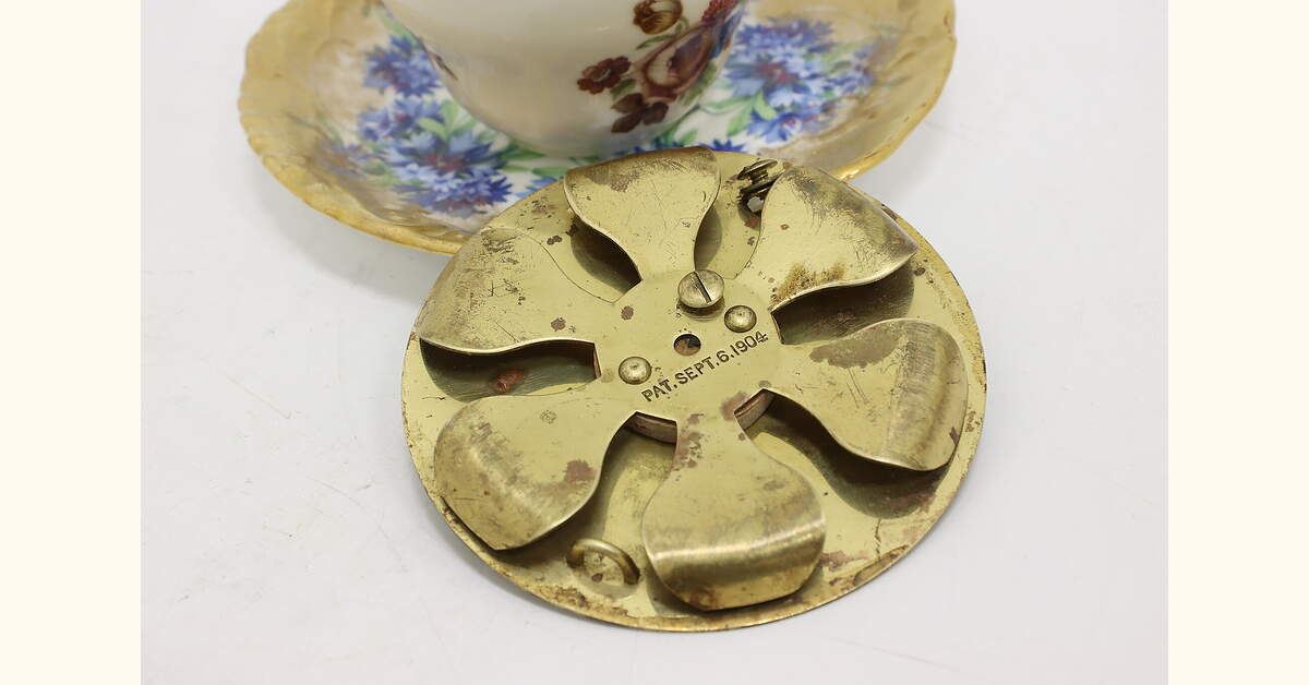 Brass Antique Butler Button or Floor Switch