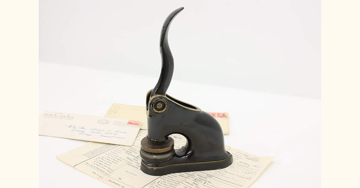 St. Joseph Church Antique Cast Iron Letter Embosser