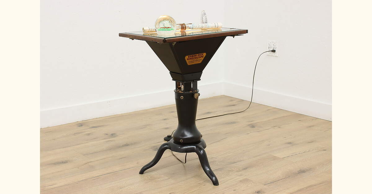 Industrial Antique Iron Mimeoscope Light Table A. B. Dick