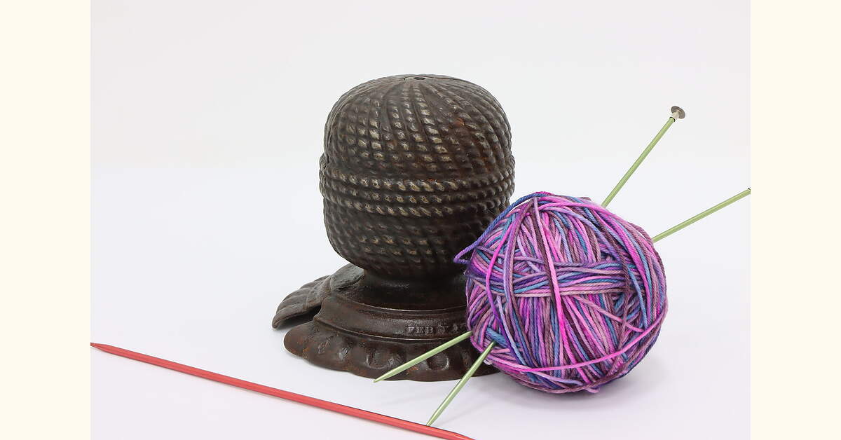 Victorian Antique Cast Iron String or Yarn Ball Holder