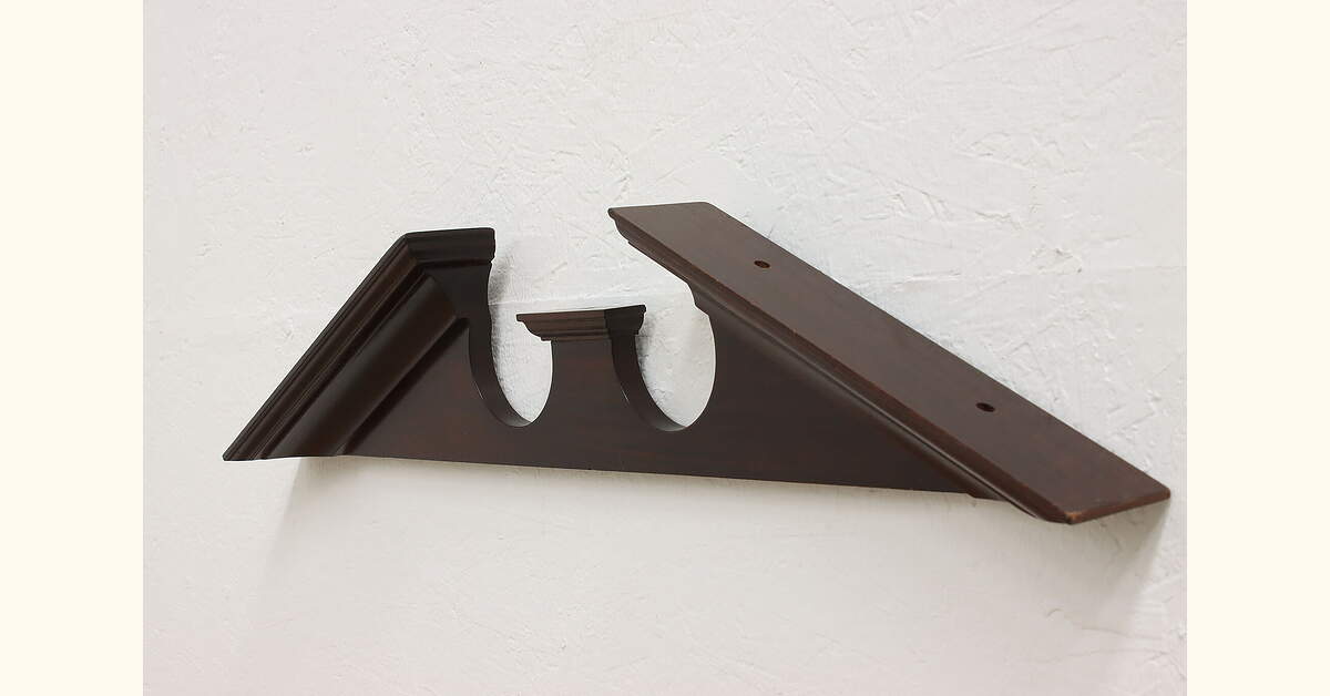 Georgian Vintage Carved Mahogany Salvage Crest