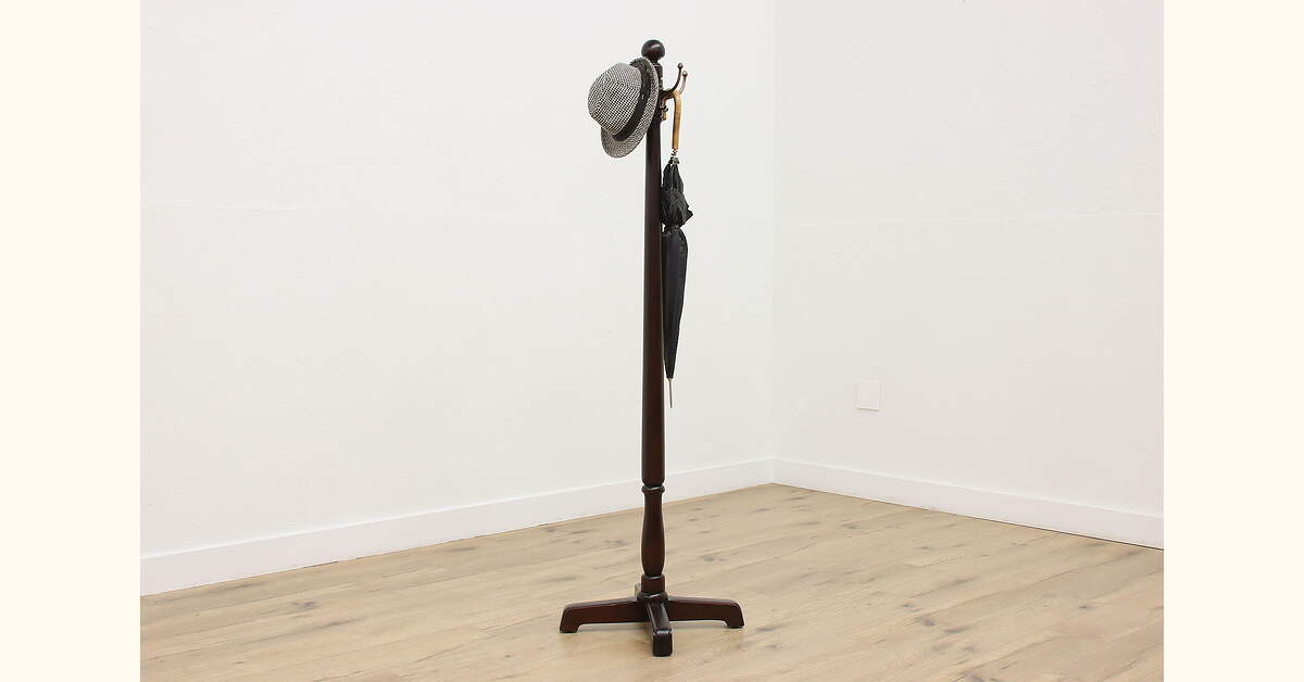Traditional Antique Mahogany Hall Stand, Coat & Hat Tree