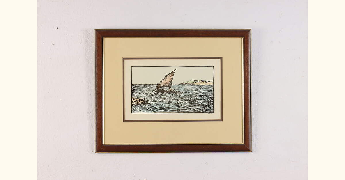 The Pookawn Vintage Irish Cuala Art Print Jack B. Yeats 19"