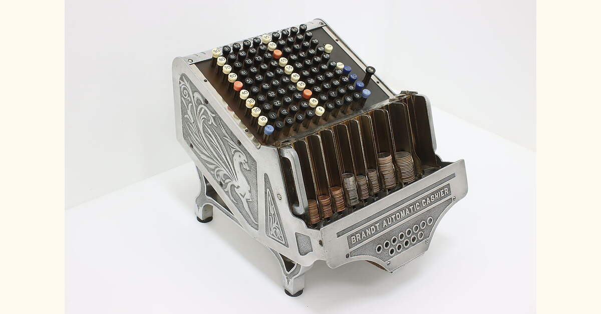 Automatic Bank Cashier Antique Coin Counter, Brandt